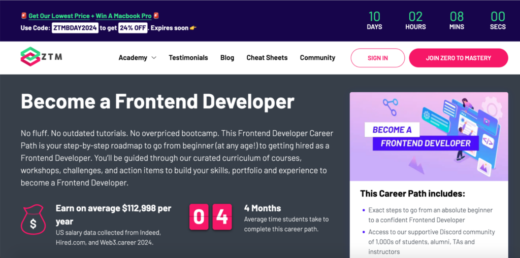 Zero To Mastery Platform Review