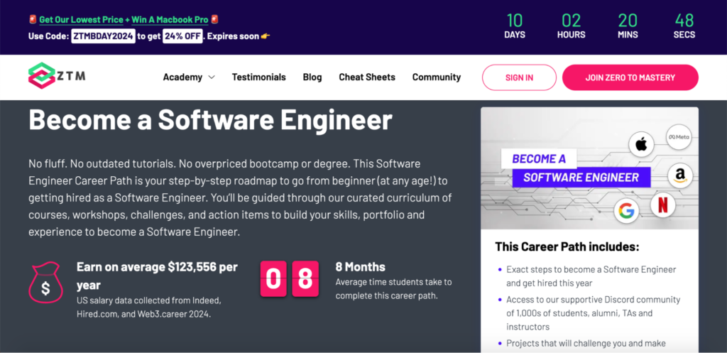 Zero To Mastery Platform Review
