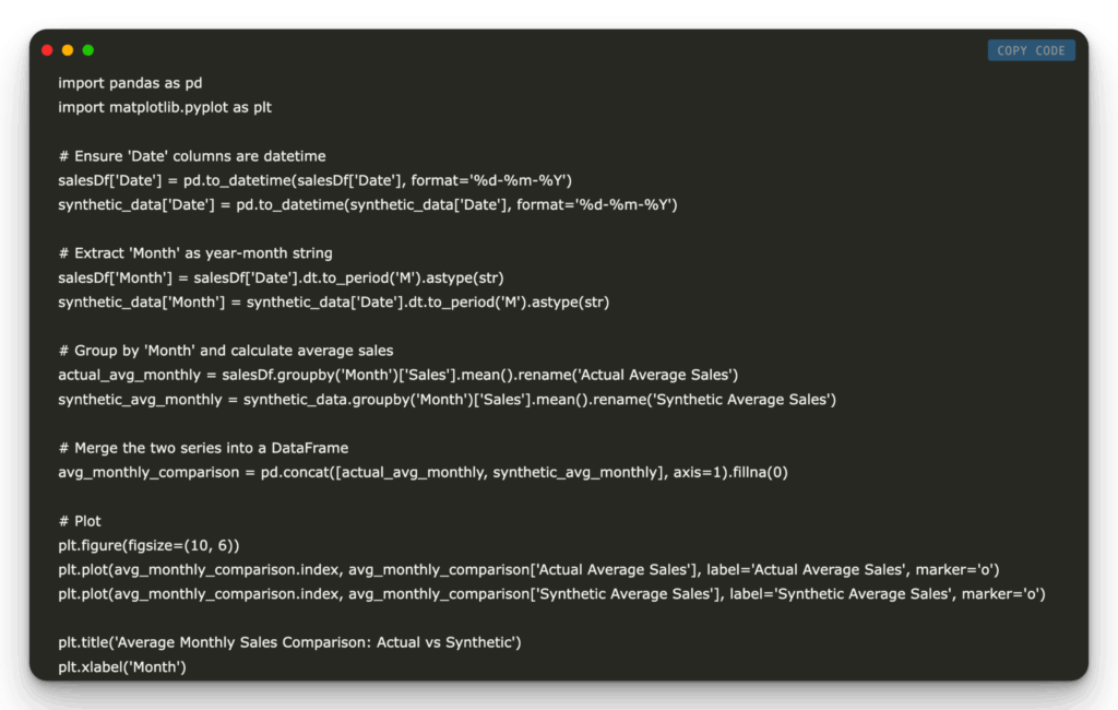 Step by step guide on the creation of synthetic data using the Vault of ...
