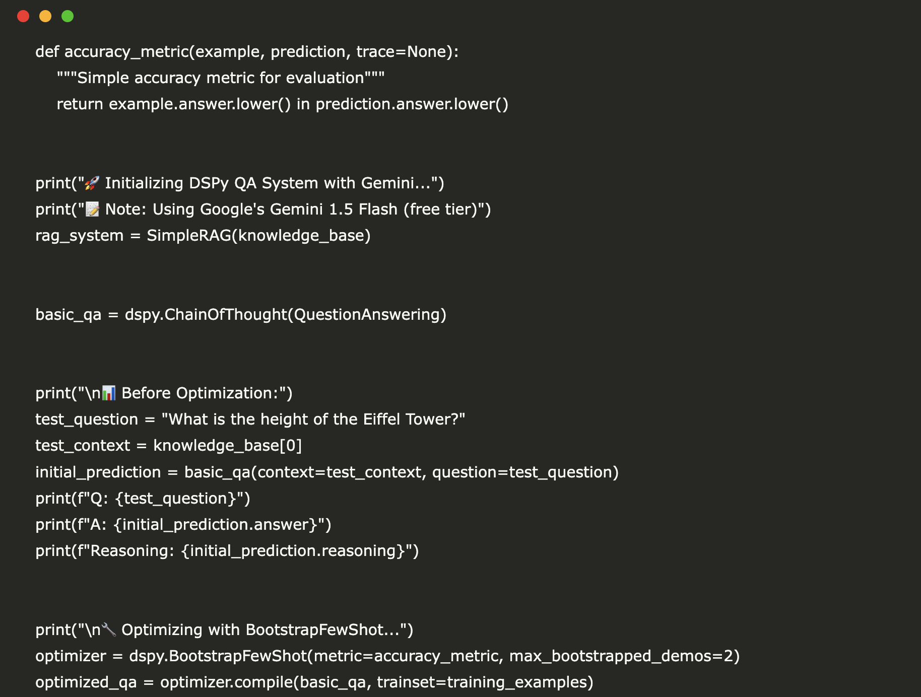 A Coding Guide To Build Modular QA Systems And Self-corners With DSPY